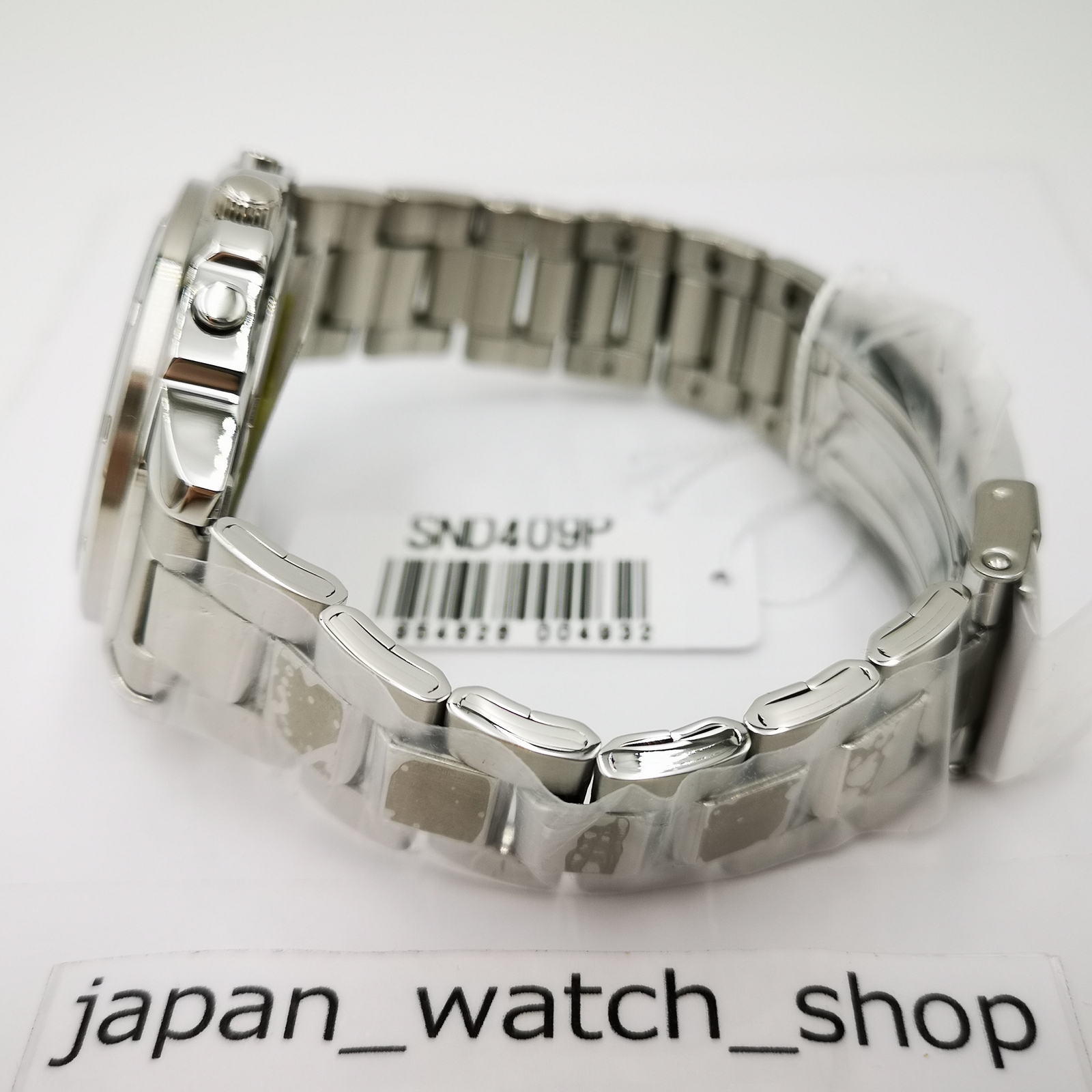 SEIKO SND409P1 Yellow Silver Band Analog Waterproof 5BAR Men's Watch ...