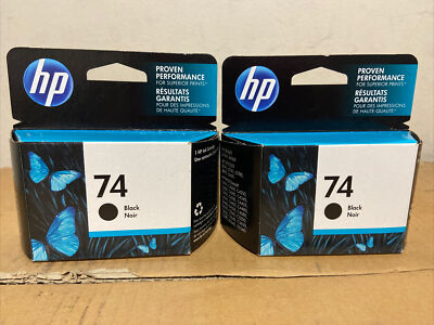 Lot Of 2 Genuine hp CB335WN ( hp 74 ) Black Expired: 02/2018 | eBay