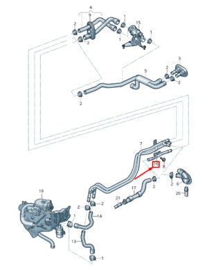 AUDI A6 Avant C7 Engine Coolant Water Pipe 4G0819377Q NEW GENUINE | eBay