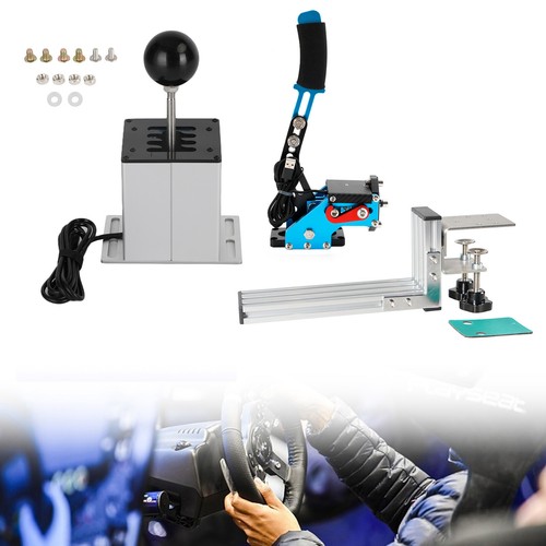 USB Handbrake with L Clip and 7+R H Shifter for Logitech G25 G27 Racing ...