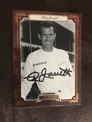 Ned Jarrett signed press pass legends Card Autographed | eBay