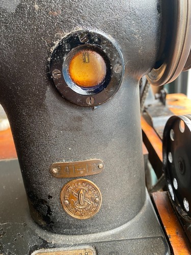 Singer 241-12 Vintage Working Industrial Sewing Machine with table and ...