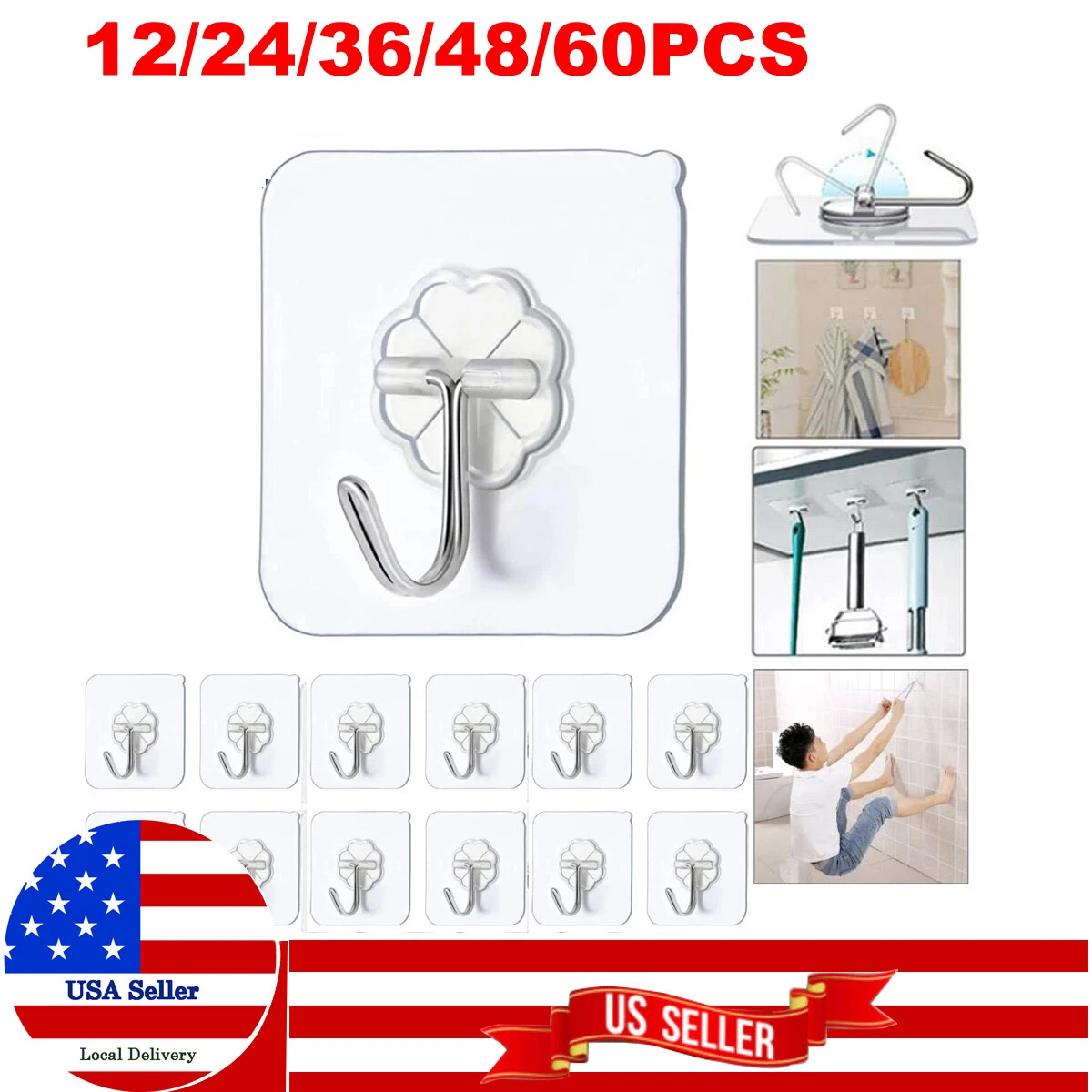 Removable Adhesive Ceiling Hooks | Shelly Lighting