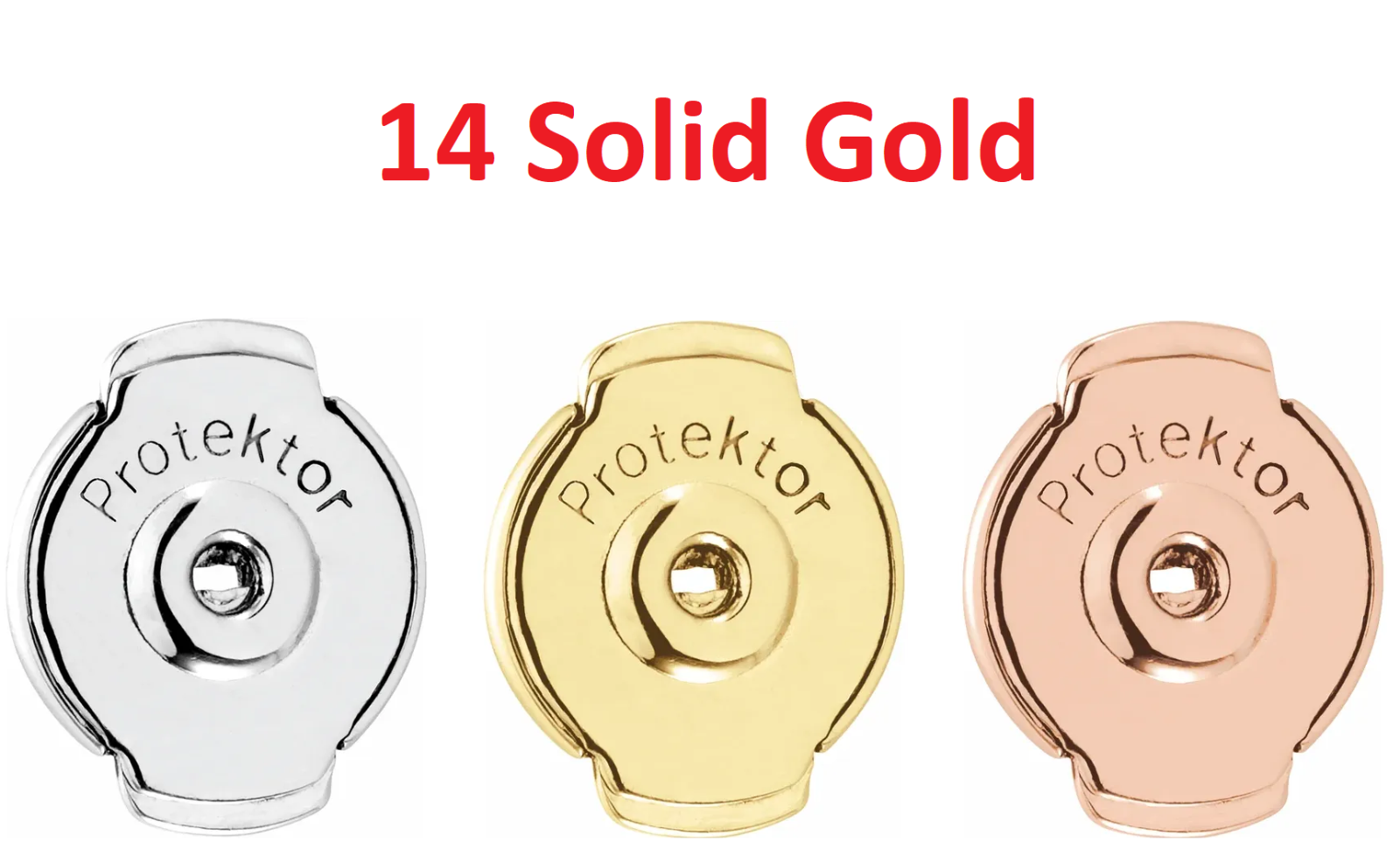 Best 14k Solid Gold Protektor Earring Back Earring Lock Back - Large ...