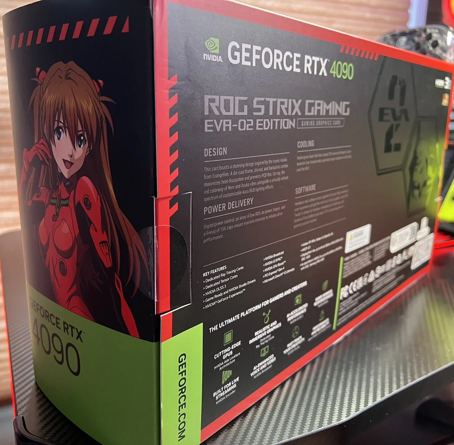 ASUS ROG Strix GeForce RTX™ 4090 24GB GDDR6X OC EVA-02 Eva | eBay