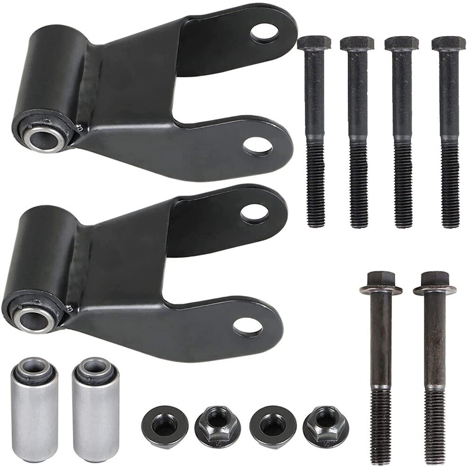 Rear Leaf Spring Hanger Bracket and Shackle Kits for Chevy Silverado ...