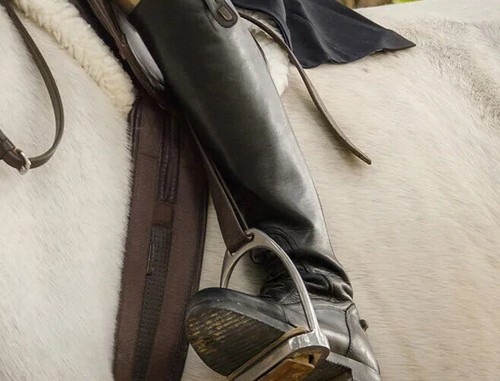 USA-made 16-inch Tall Black Leather Equestrian Boots 8.5E | eBay