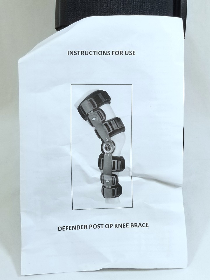 Defender Post Op Knee Brace with Liner | eBay