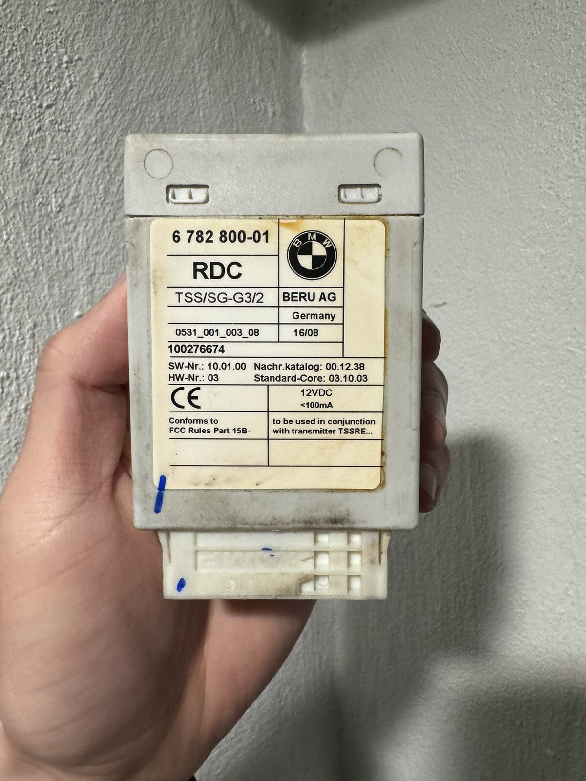 Bmw E64 1/3/5/6 Series RDC TPMS Tire Pressure Monitor Control Module ...