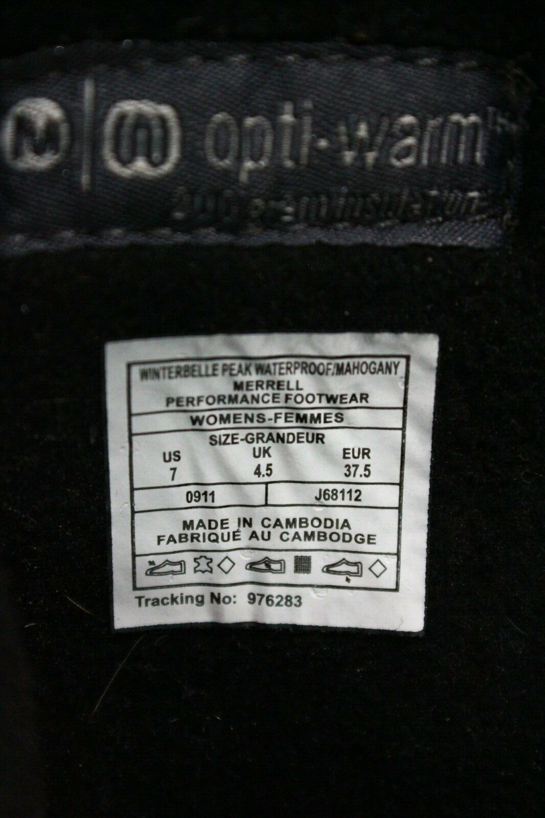 MERRELL Winterbelle Peak Boots 7 Mahogany & Burgundy Suede Waterproof ...