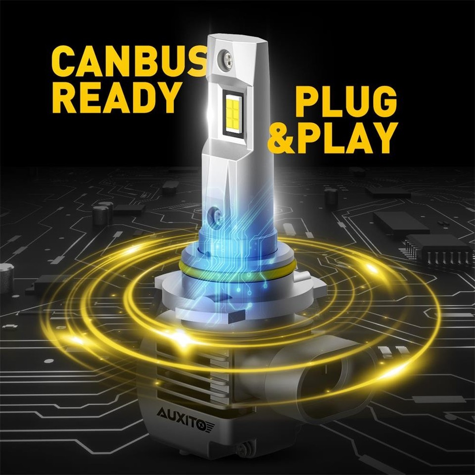 Q16 4X AUXITO 9005 9006 LED Headlight Bulbs Canbus High Low Beam Kit ...