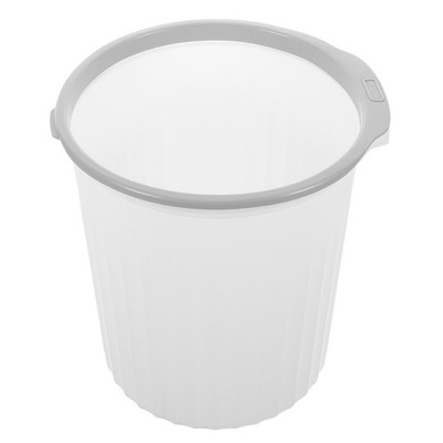 Large Capacity Plastic Garbage Bin with Press Ring for Bedroom Kitchen ...
