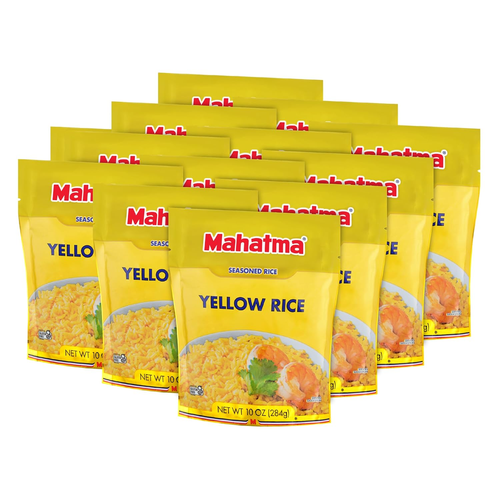 Mahatma Yellow Rice Mix, Long-Grain Rice, Stovetop or Microwave Rice ...