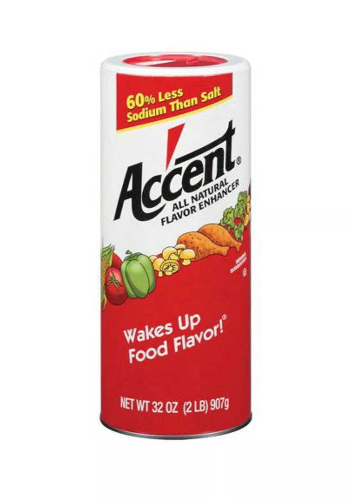Accent Flavor Enhancer seasoning kosher meat vegetables Net WT. 32 Oz ...