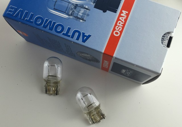 4 Pcs OSRAM Lamps 12v 21/5w W3x16q All Glass Bulb Lamp 7515 W21/5w ECE ...