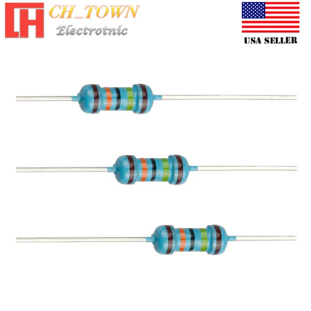 100pcs 1M ohm resistor Metal Film Resistors 1% Tolerance | eBay