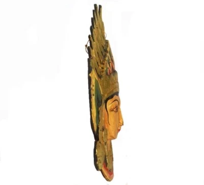 Vintage Indonesian Hindu mask. Mother | Grelly USA