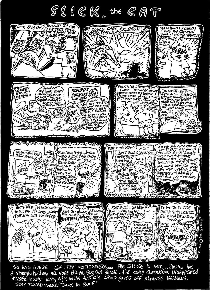 Slick the Cat by Cliff Galbraith Print Ad Wall Art Decor | eBay