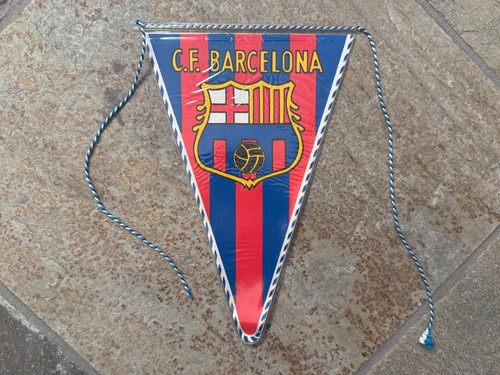 Vintage CF FC Barcelona Soccer Football Flag Pennant | eBay