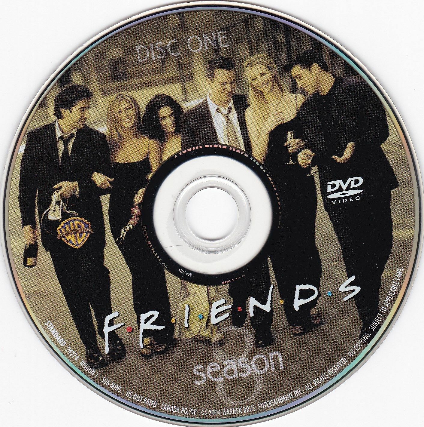 Individual Replacement Friends Season Eight (DVD Disc Only) Disc # Of ...