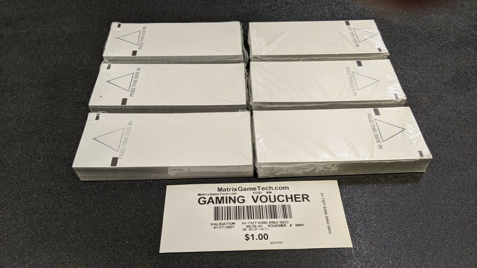 Slot Machine Cash Out Ticket Printer Paper TITO EZ-Pay Netplex Casino ...