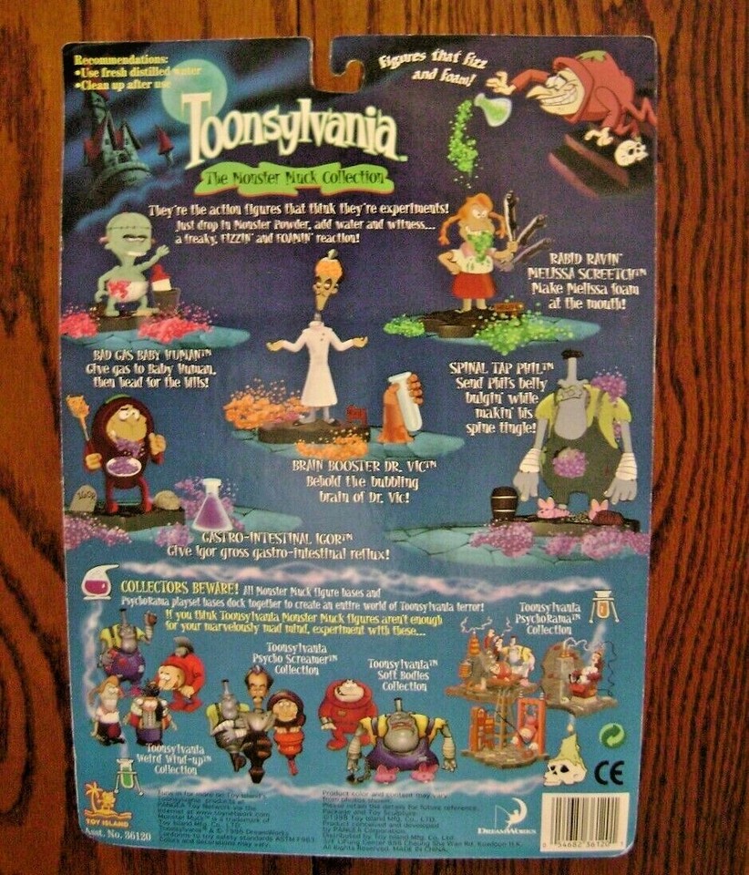 1998-TOONSYLVANIA TOY "Spinal Tap Phil" (Action Figure) Toy Island [NIP ...