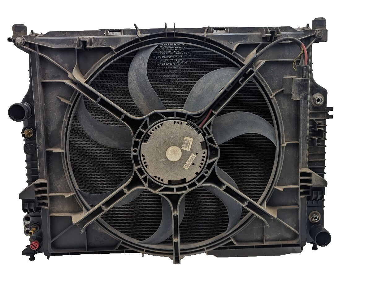 06-13 Mercedes W164 ML350 R350 AC A/C Condenser Radiator Fan Complete ...