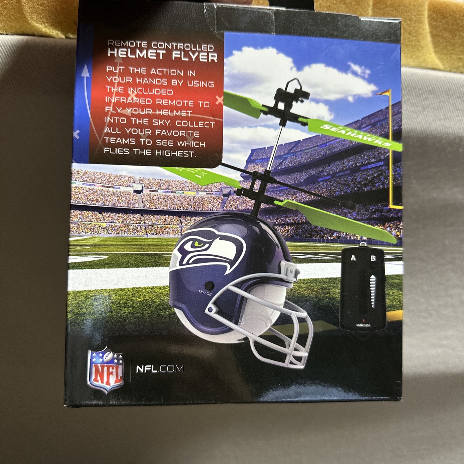 SEATTLE SEAHAWKS Remote Controlled Helmet Flyer Quadrone NFL for sale ...