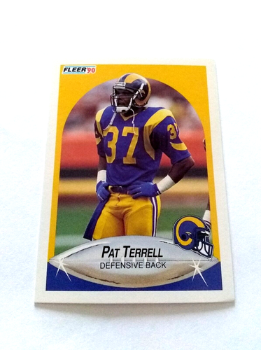 1990 Fleer Update Football Pat Terrell Rookie Card #U-56 Factory Set ...