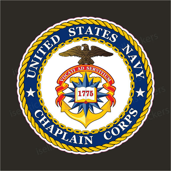 NV-4017 US Navy Chaplain Corps Military Car Vinyl Bumper Sticker Window ...