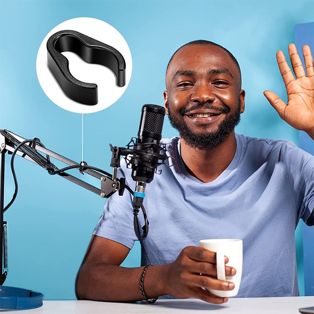 Boom Pole Clips Mic Cable Clips Microphone Stand Clamp Microphone ...