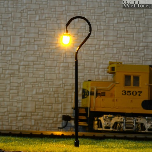 5 x OO / HO scale LED street lights model railroad lamp posts path ...