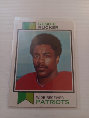 1973 Topps Football Cards Reggie Rucker Rookie New England Patriots ...