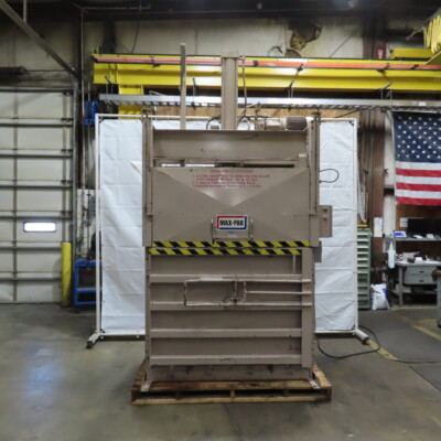 Max-Pak MP60 30 x 60" Vertical Hydraulic Cardboard Compactor Baler 10HP ...