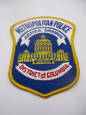 Vintage District of Columbia Metropolitan Police Washington DC Shoulder ...