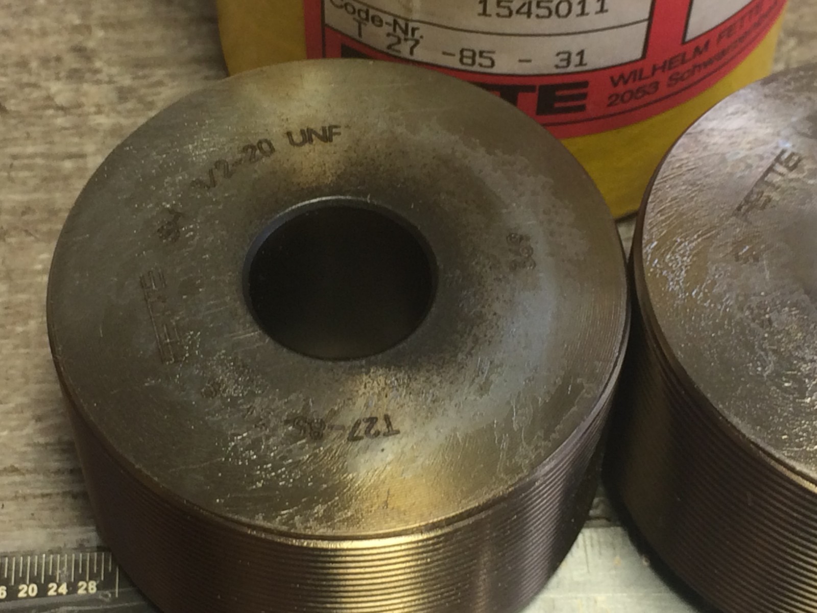 NEW SET OF FETTE THREAD ROLLING DIES 1/2 - 20 | eBay