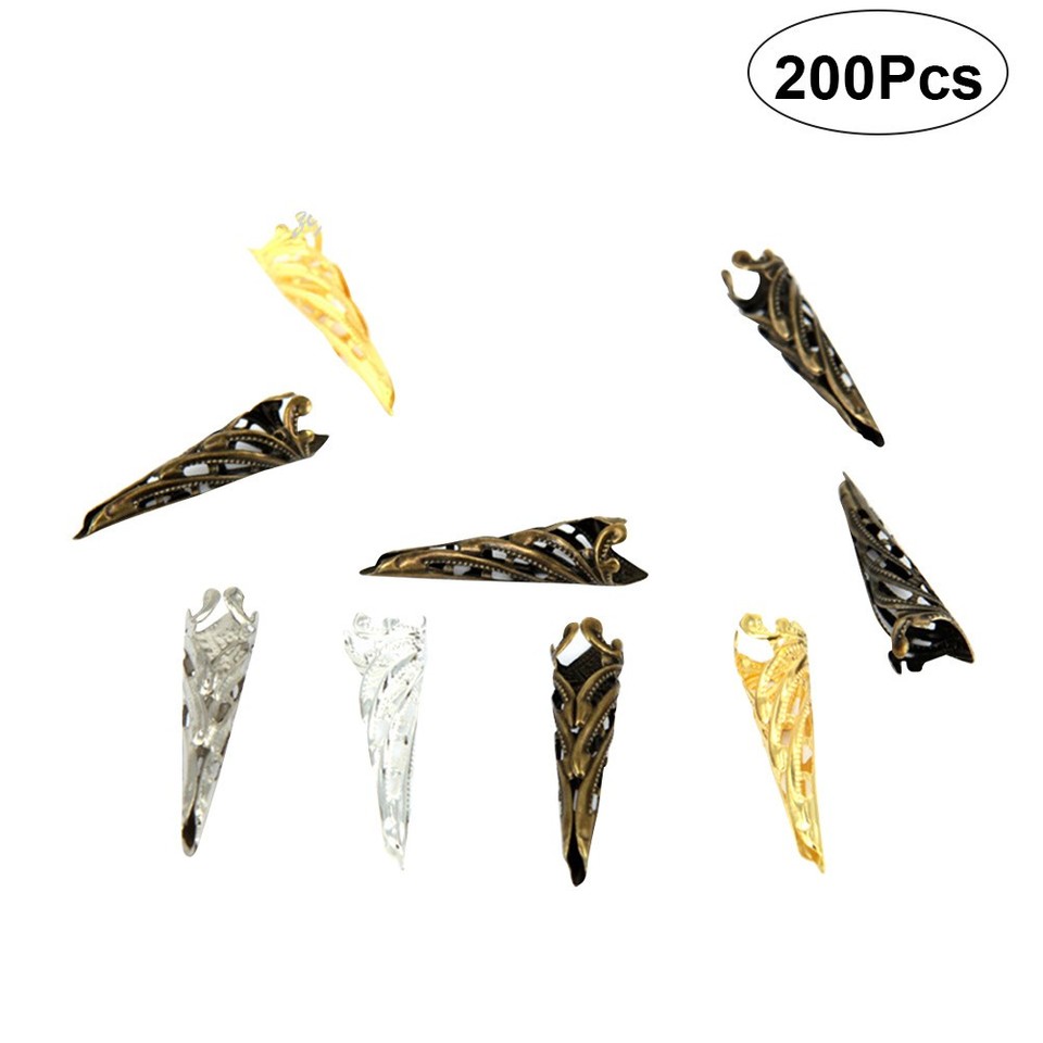 2 Count Embellishments for Crafting DIY Receptacle Charms Bead Caps ...