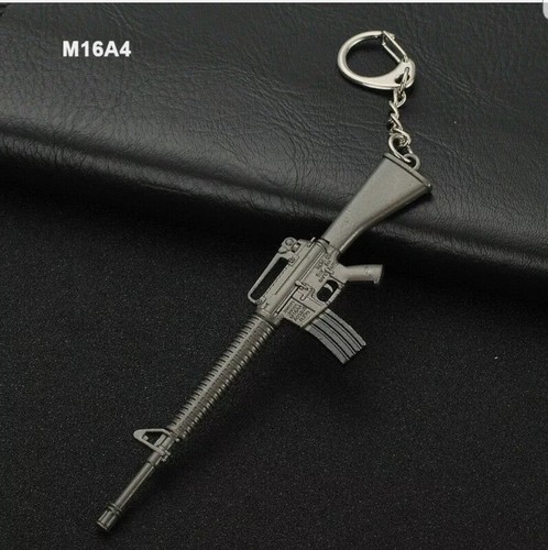 Keychain Keyring Military Weapon Gun Model Pendant model key ring Alloy ...