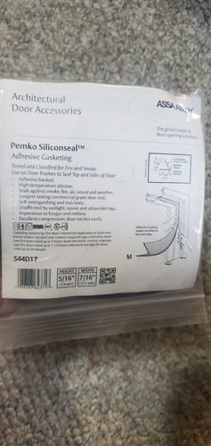 LOT OF 25 ASSA ABLOY S44BL17 PEMKO SILICONSEAL™ ADHESIVE GASKETING | eBay