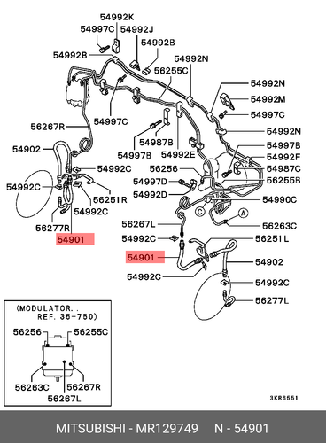 Genuine OE Hose Assembly Brake MR129749 for Mitsubishi MR12-9749 | eBay.de
