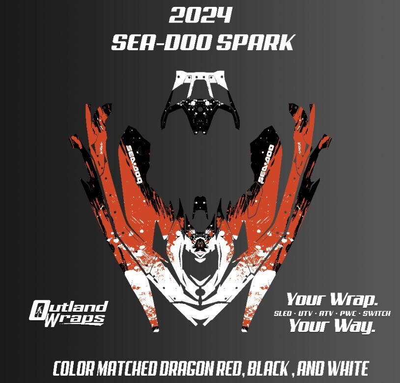 NEW Sea Doo PWC Spark Trixx Custom Wrap 1-UP, 2-UP OR 3-UP | eBay