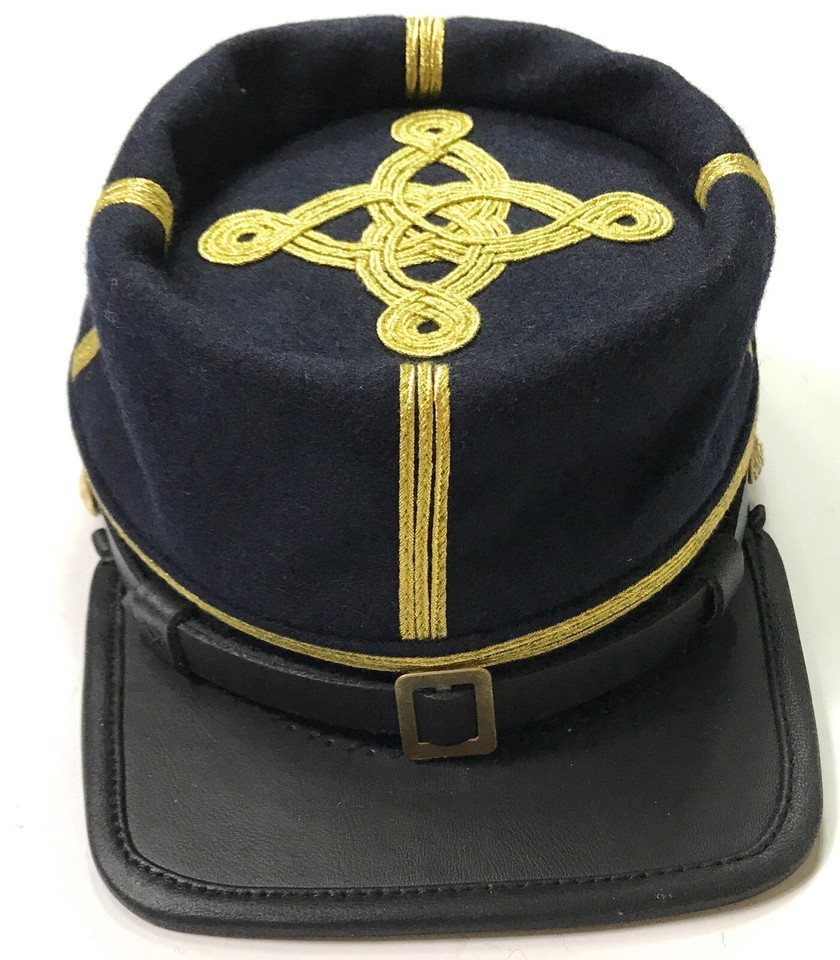 CIVIL WAR US UNION LT. COLONEL MAJOR OFFICER WOOL KEPI FORAGE CAP HAT ...