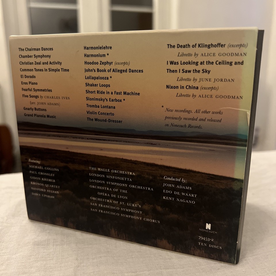 John Adams: Earbox (Nonesuch 10CD box set), condition like new | eBay