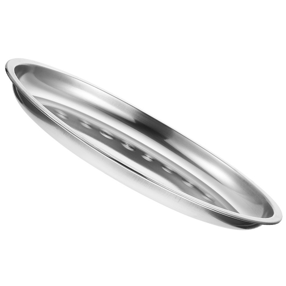 Stainless Steel Buffet Serving Plate Dessert Appetizer Dish Meat Oval ...