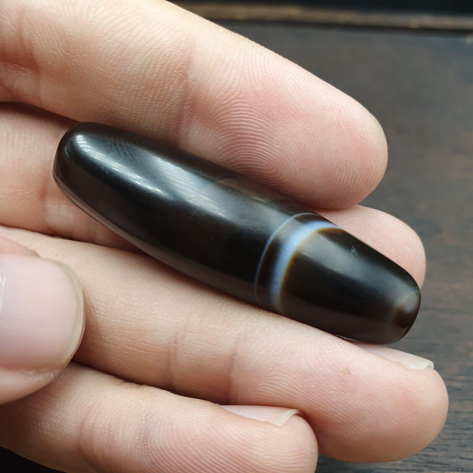 Antique Yemeni Collectible Agate Bead Natural Pattern Banded Agate -46 ...