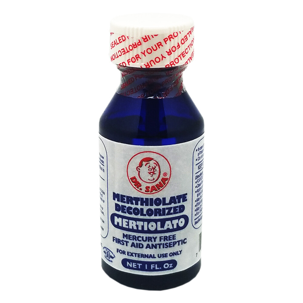 Dr Sana Decolorized Merthiolate Tincture. Antiseptic For Minor Wounds ...