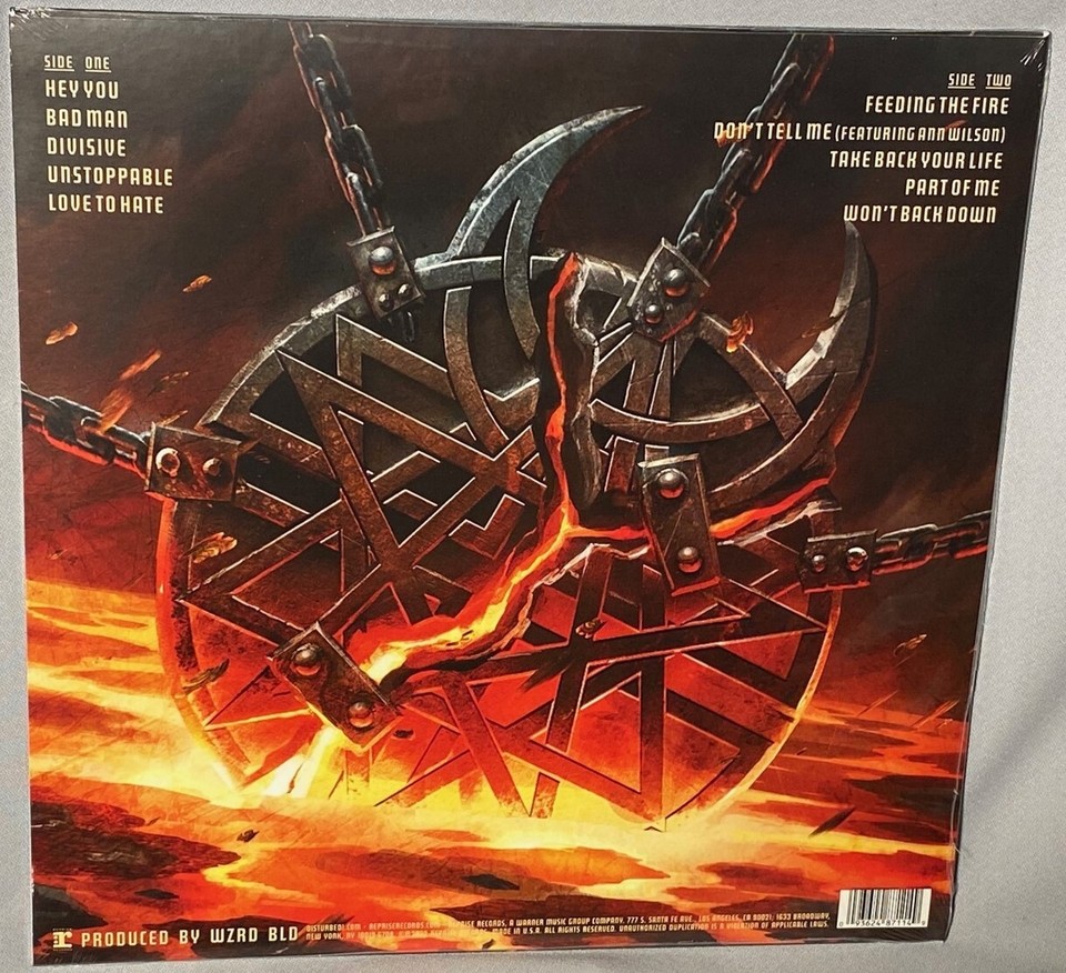 LP DISTURBED Divisive (SILVER Vinyl, 2022) NEW MINT SEALED 93624871149 ...