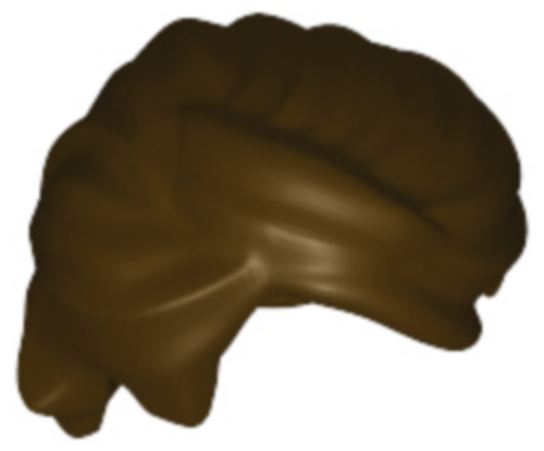 LEGO 61183 DARK BROWN Minifigure, Hair Swept Back Tousled | eBay