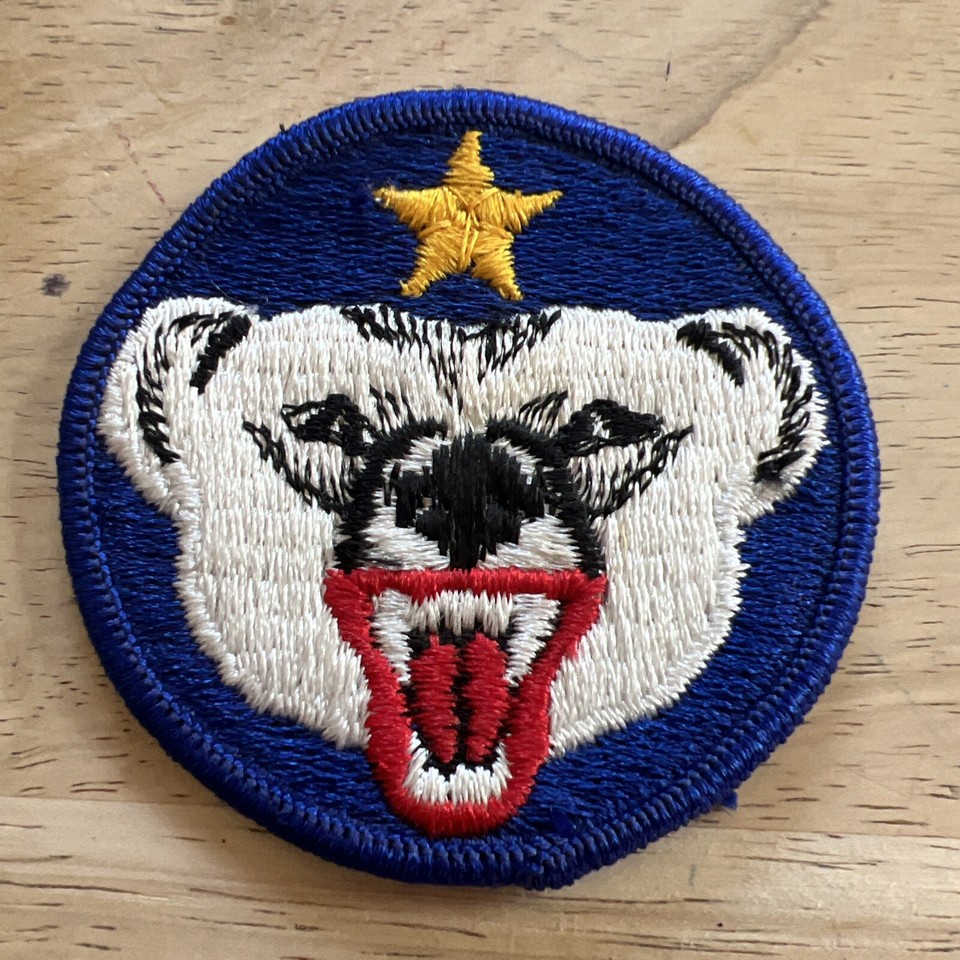Vintage Alaska Defense Command Patch WWII Original Polar Bear Arctic Warriors | eBay