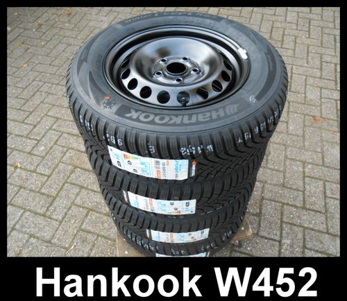 Winterräder auf Stahlfelgen Hankook W462 195/65R15 91T VW Golf V / VI ...